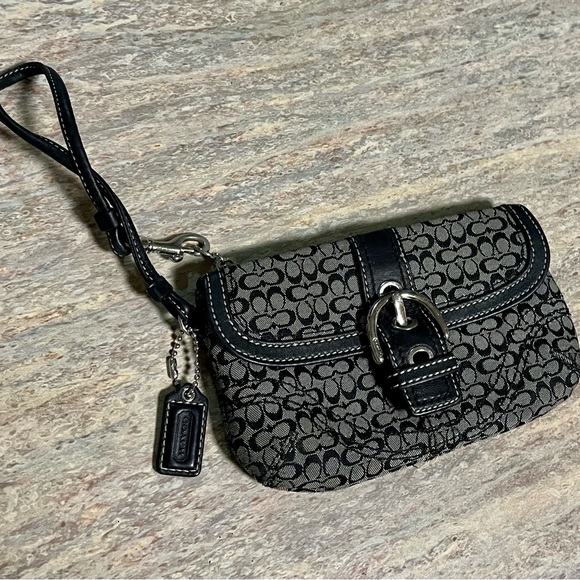 Coach | Bags | Coach Monogram Wristlet | Poshmark